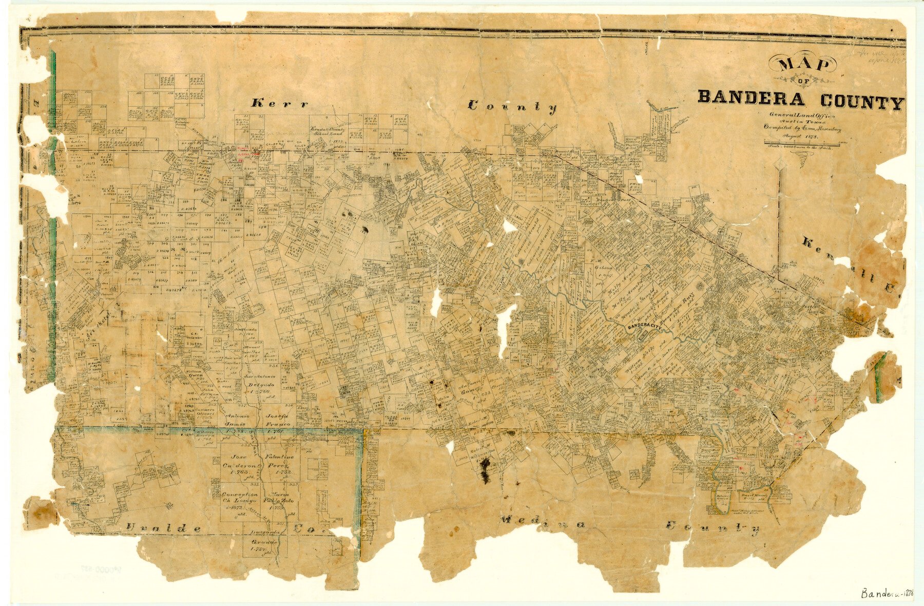 Map of Bandera County | Legacy of Texas
