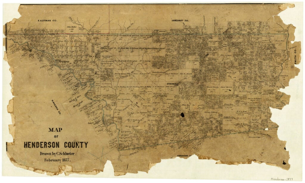 Map of Henderson County | Legacy of Texas