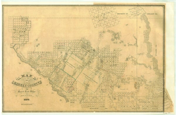 Map of Kinney County | Legacy of Texas