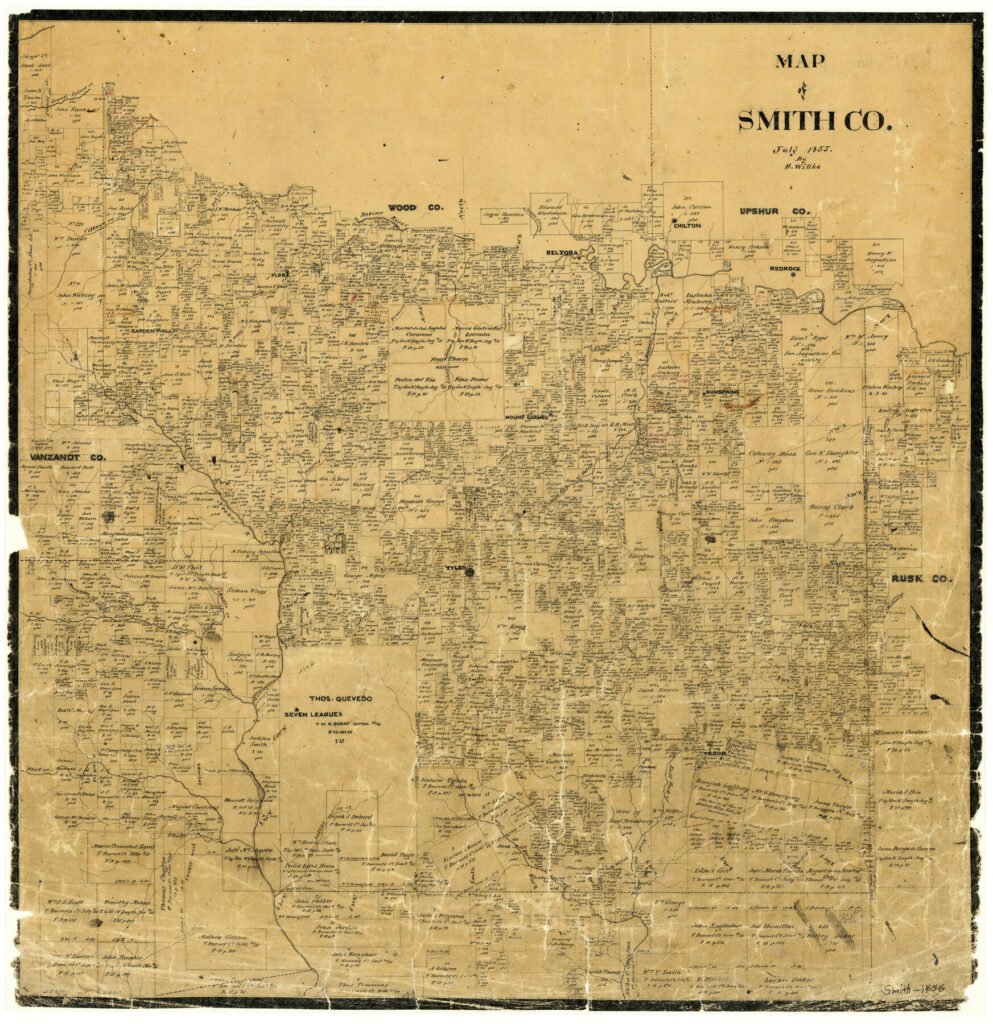 Map of Smith County | Legacy of Texas