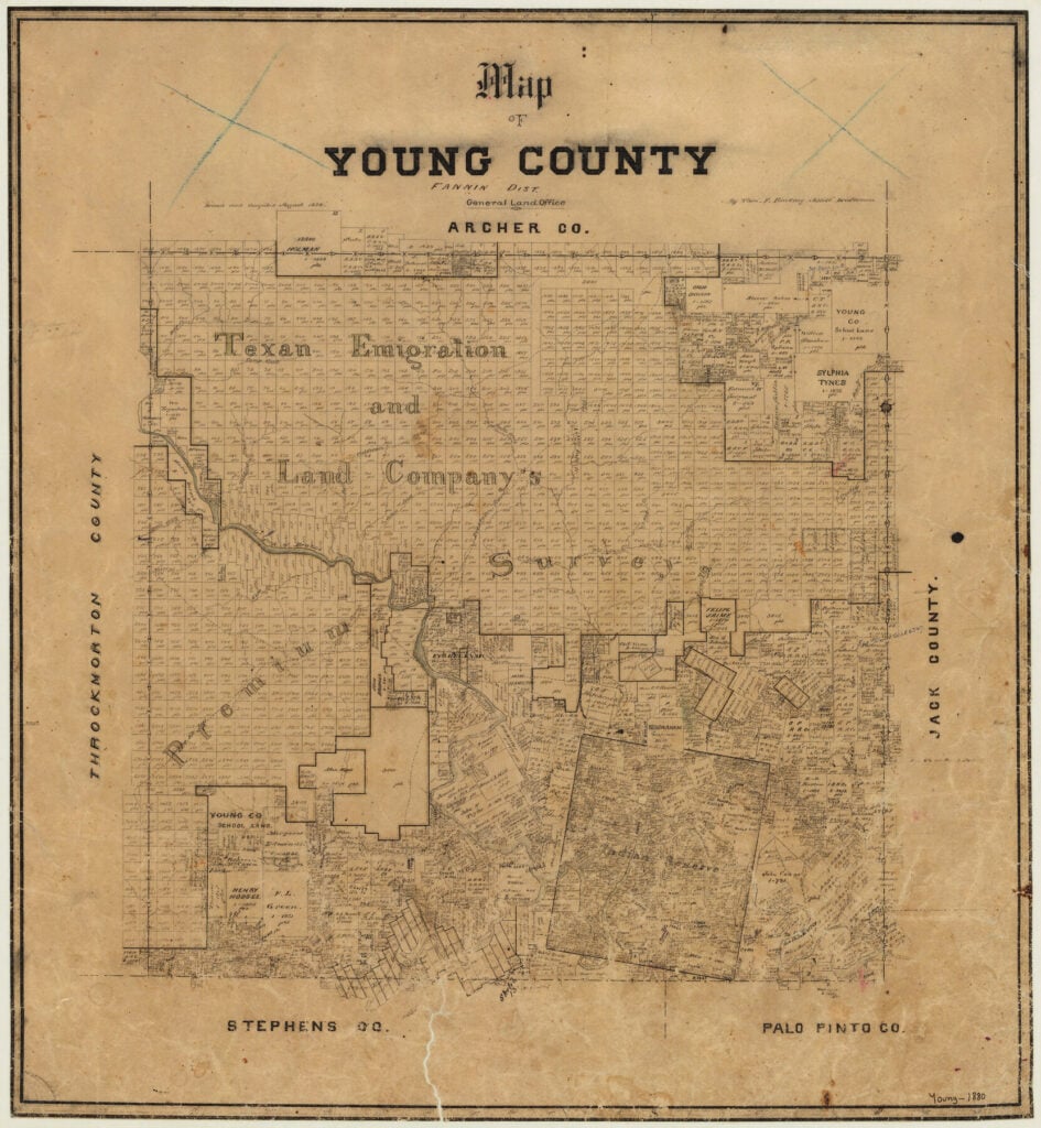 Map of Young County | Legacy of Texas