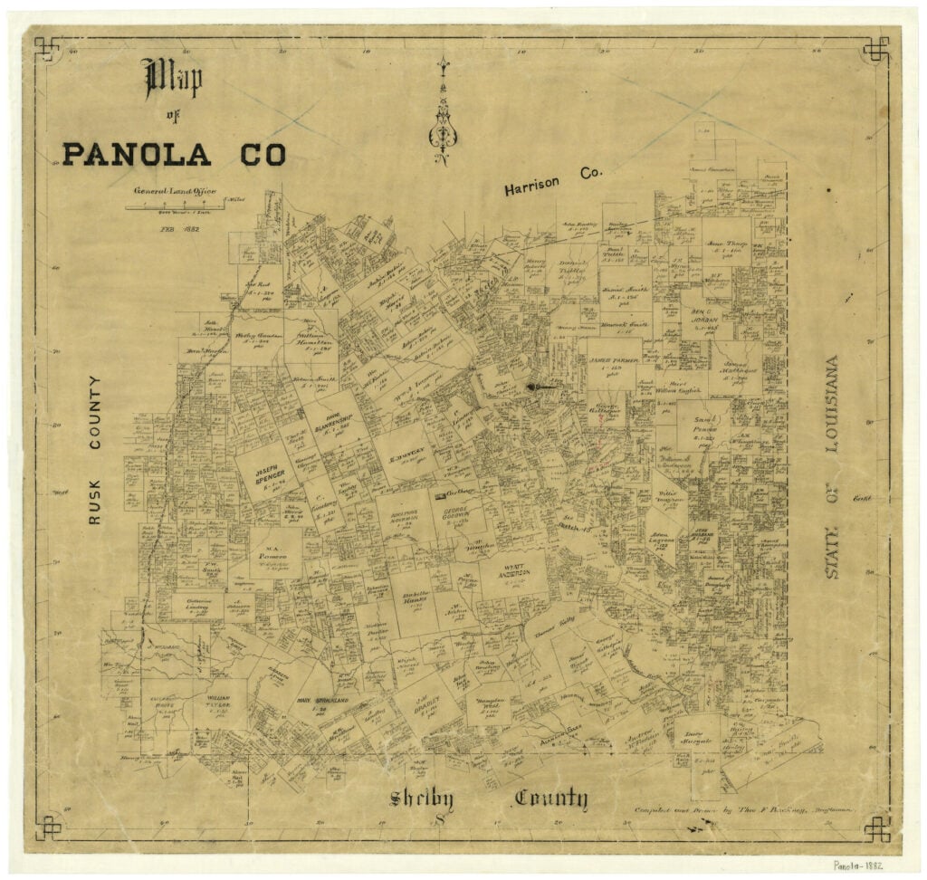 Map of Panola County | Legacy of Texas