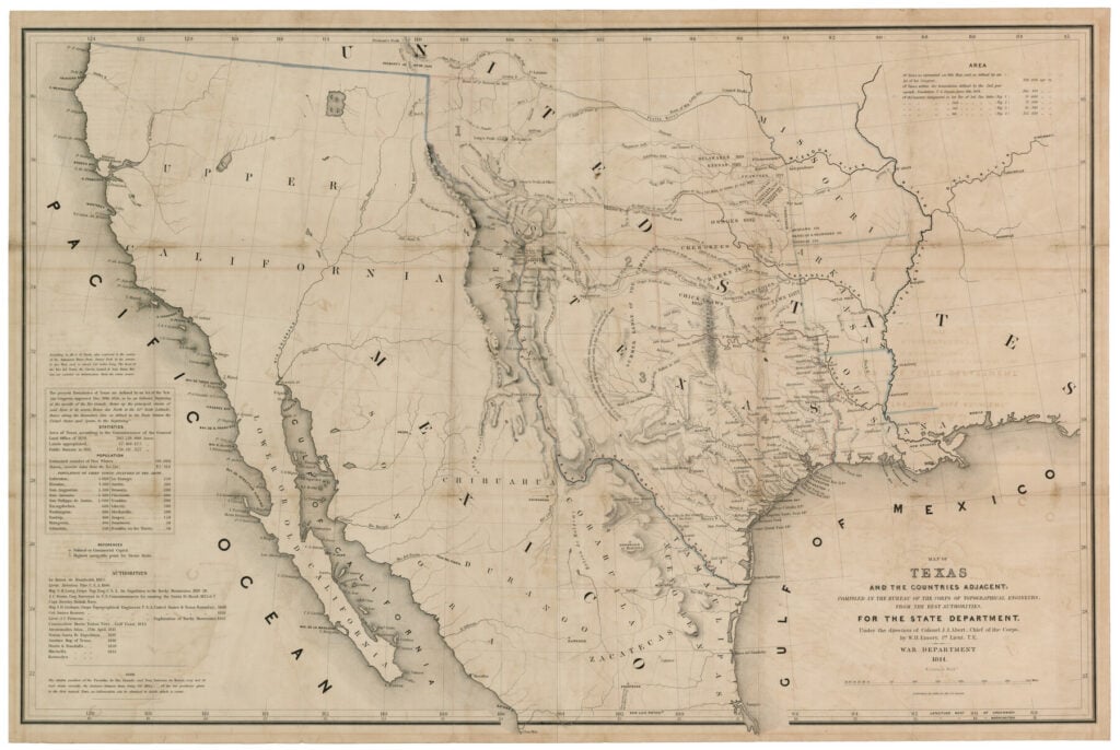 Map of Texas and the Countries Adjacent | Legacy of Texas