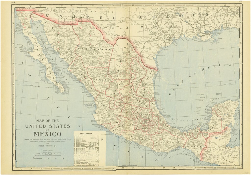 Map of the United States of Mexico | Legacy of Texas